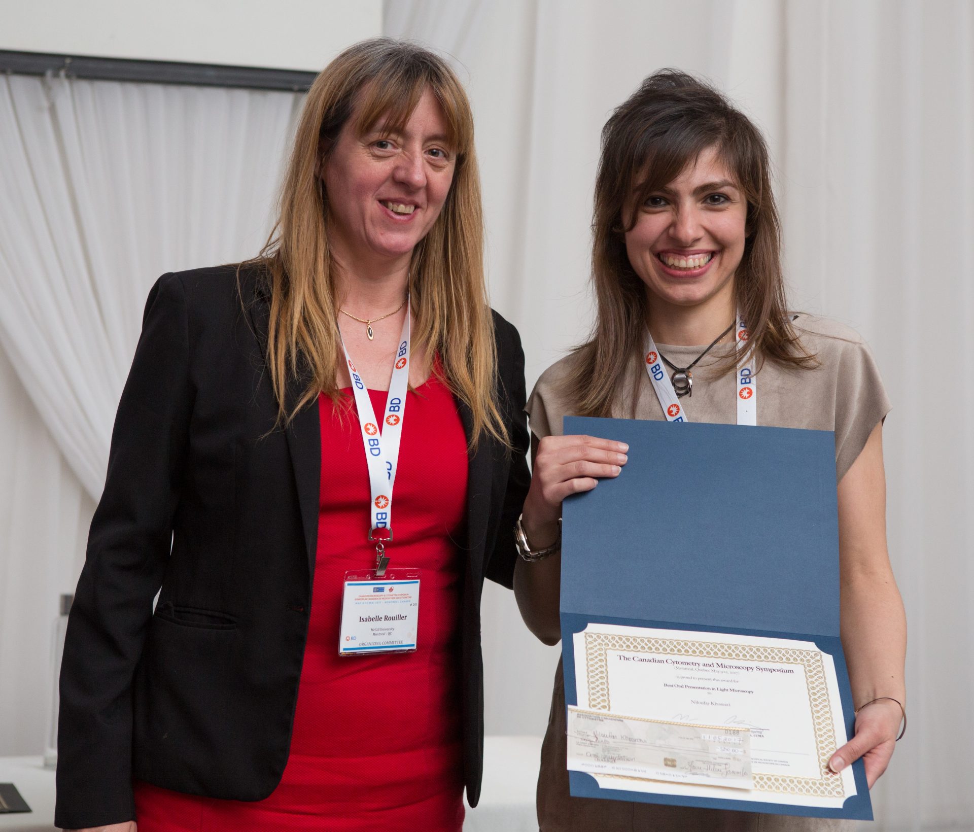 Niloufar Khosravi awarded Best Oral Presentation Award and Light ...